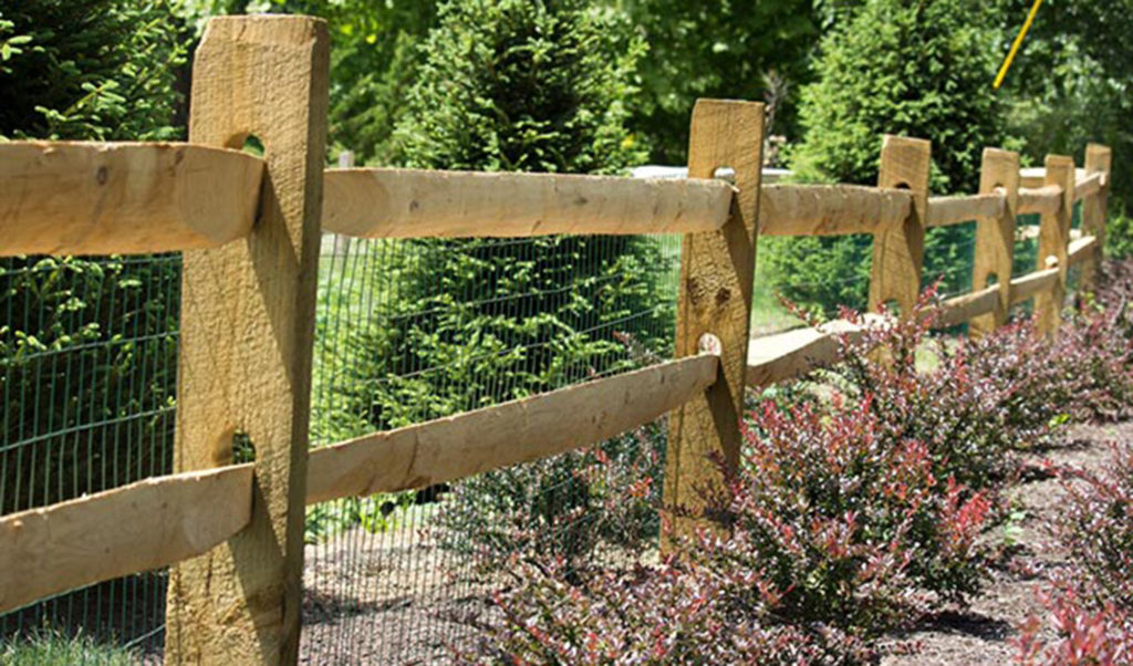 Natural and Treated Split Rail Fences | The Fence Authority