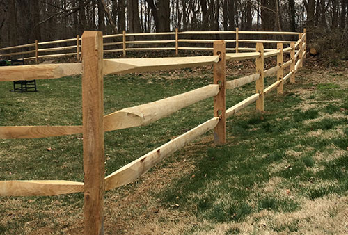Natural and Treated Split Rail Fences | The Fence Authority