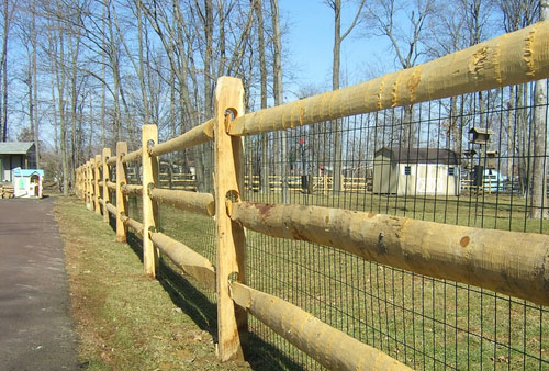 Natural and Treated Split Rail Fences | The Fence Authority